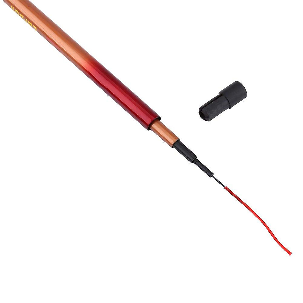 Keenso Retractable Hand Pole, Hand Glass Steel Pole Portable Telescopic Rod Freshwater Casting Hard Fishing Gear(1.8) Fishing Rod and Accessories Fish rods and Their Accessories