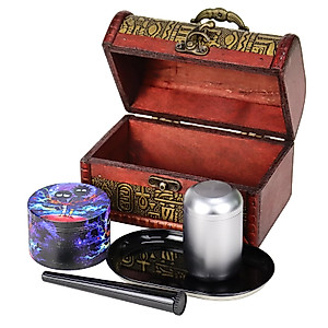 Grinder Kit with Accessories,Retro Color