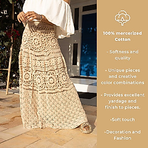 Circulo Charme Cotton Yarn for Crochet and Knitting – 100% Mercerized Brazilian Virgin Cotton (Pack of 1 Ball) – Red Yarn, 3951 - Viva Magenta, 5.3 oz, 433 yds – Sport