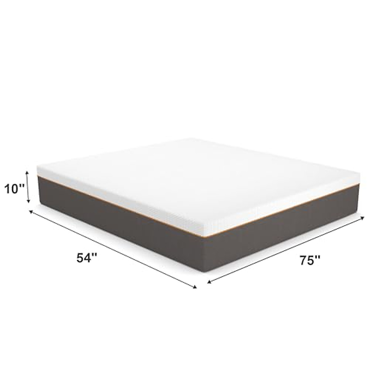 OYT Full Size Mattress, 10" Inch Gel Memory Foam Full Bed Mattress in a Box with CertiPUR-US Certified Foam for Sleep Supportive & Pressure Relief,Cloud-Like Experience