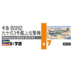 HASEGAWA 00137 1/72 Nakajima B5N2 (Kate)