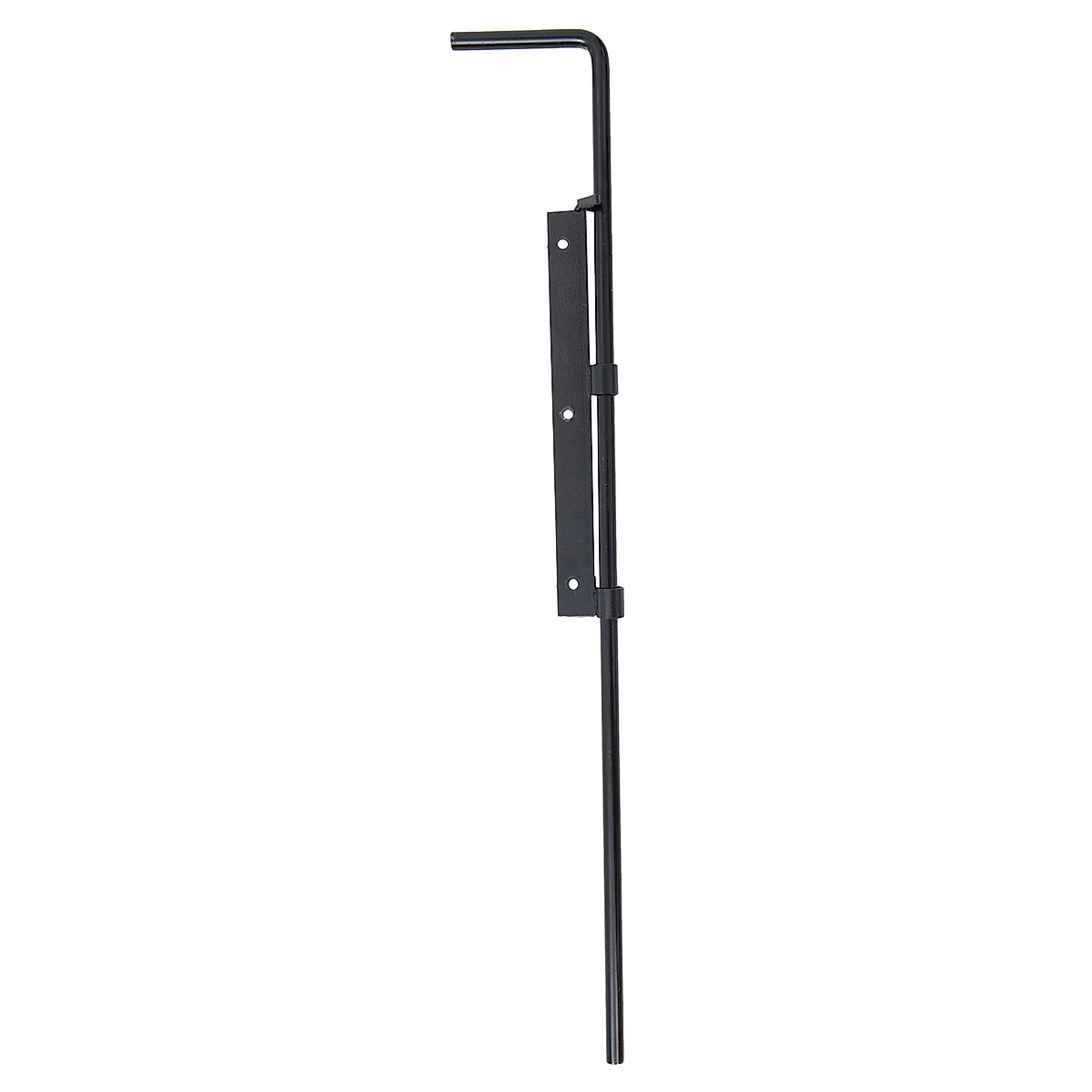 Heavy Duty Drop Rod - Adjust-A-Gate Pin Latch Drop Rod for Double Drive Gates - Black (30in. High rod)