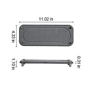 bukfen Instant Dry Sink Organizer, Bathroom Sink Fast Drying Stone,Diatomaceous Earth Sink Caddy for Kitchen Counter and Bathroom Counter, Dark Gray, Oval Groove(11.02x4.33x1.10in)