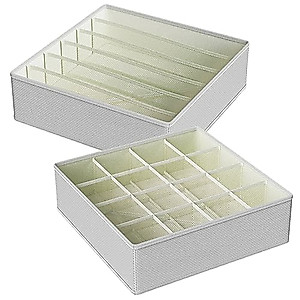 Didiseaon 1 Set Underwear Drawer Organizer Bras Socks Storage Foldable Wardrobe Organizer