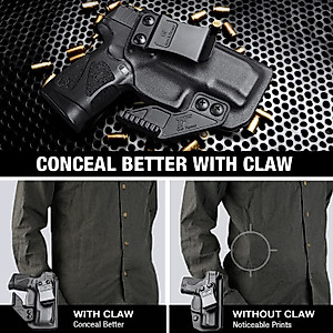 IWB Kydex Holsters Compatible with Taurus G2C/G3C, PT111 G2, PT140 Inside Waistband Concealed Carry IWB Holster for Taurus, Adj. Retention, Right Hand