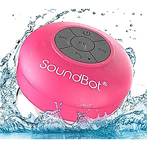 SoundBot SB510 Bluetooth Wireless Shower Speaker (Pink)