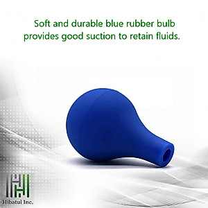 HIBATUL INC 4 Pack (10ml) Glass Graduated Dropper Pipettes Lab Dropper with Blue Rubber Cap and Scale