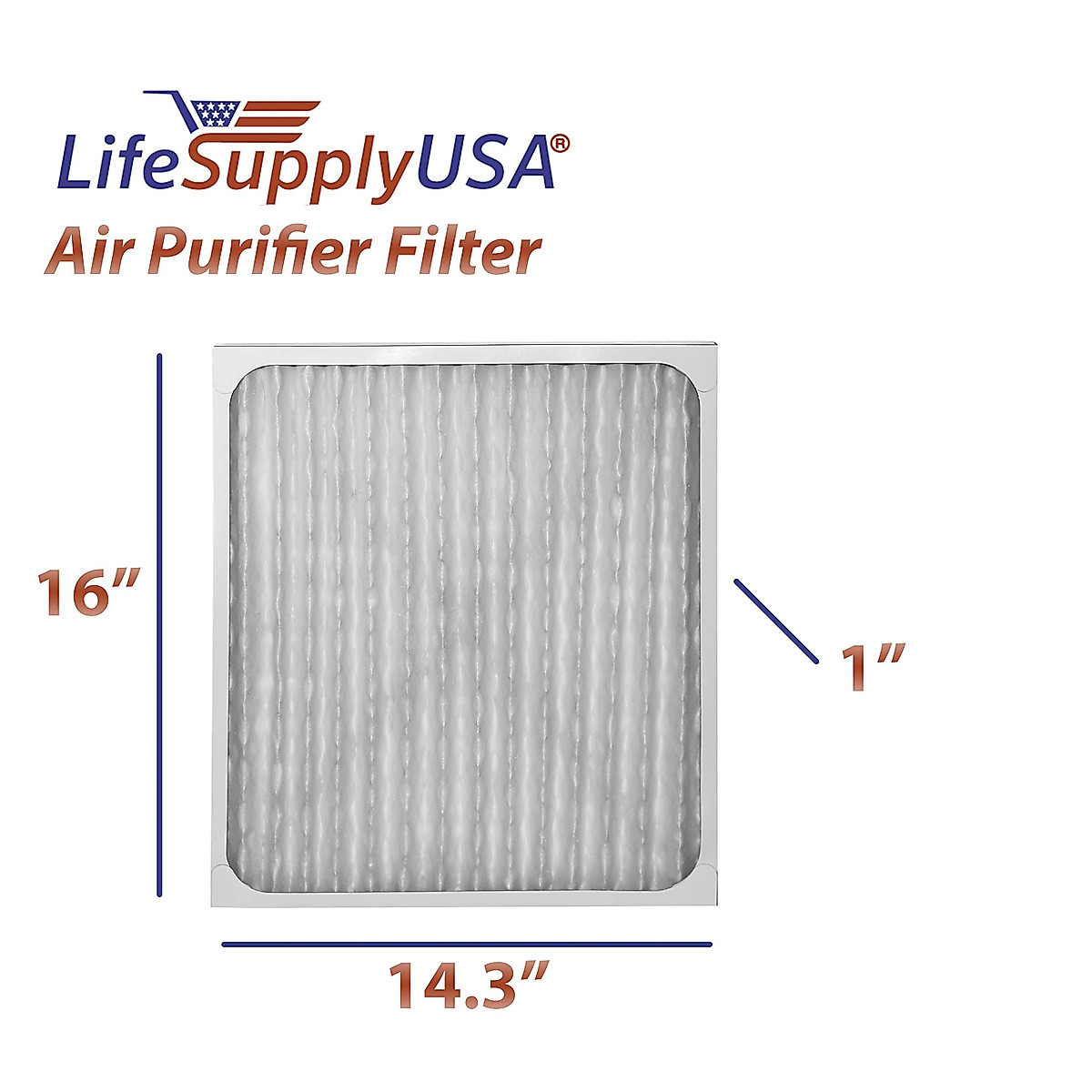 LifeSupplyUSA Air Purifier Filter Replacement 30931 Compatible with Hunter Models 30212, 30213, 30240, 30241, 30251, 30378, 30379, 30381 & 30382