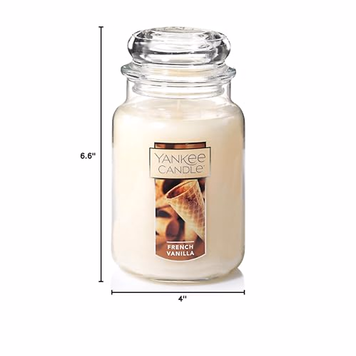 Yankee Candle Fresh Cut Roses and French Vanilla Scented 22oz Large Jar Candles (2-Pack)