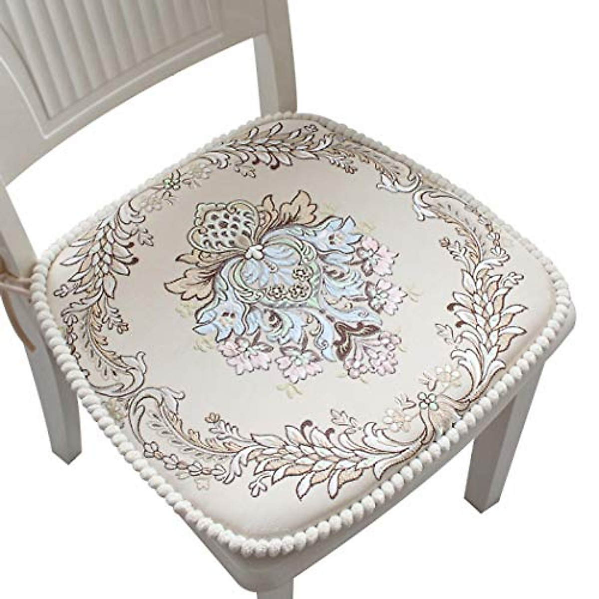 BERTERI Dining Chair Pad Floral Chair Cushion for Home Office Dining Room Decor Anti Slip Soft Chair Pad