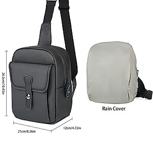 Besnfoto Camera Bag Small Sling Bag Backpack DSLR Mirrorless Camera Shoulder Crossbody Bag for Photographer Waterproof Compact Cute Photo Bag for Women Men