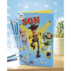Son Birthday Card - Birthday Card for Son - Kids Birthday Card - Toy Story 4 Card - Disney Birthday Card - Giftcard for Kids - Toy Story Birthday Gifts