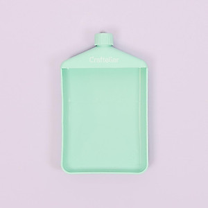 Craftelier - Rigid Tray for Glitter, Embossing Powders and Glitter | Ideal for Decorating Scrapbooking and Craft Projects | Includes Screw Cap | Turquoise Colour - Size 10,7 x 7 cm