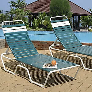 Project Patio Adjustable Chaise Lounge Bracket Replacement Outdoor Reclining Pool Furniture Parts - 4 Position - Black