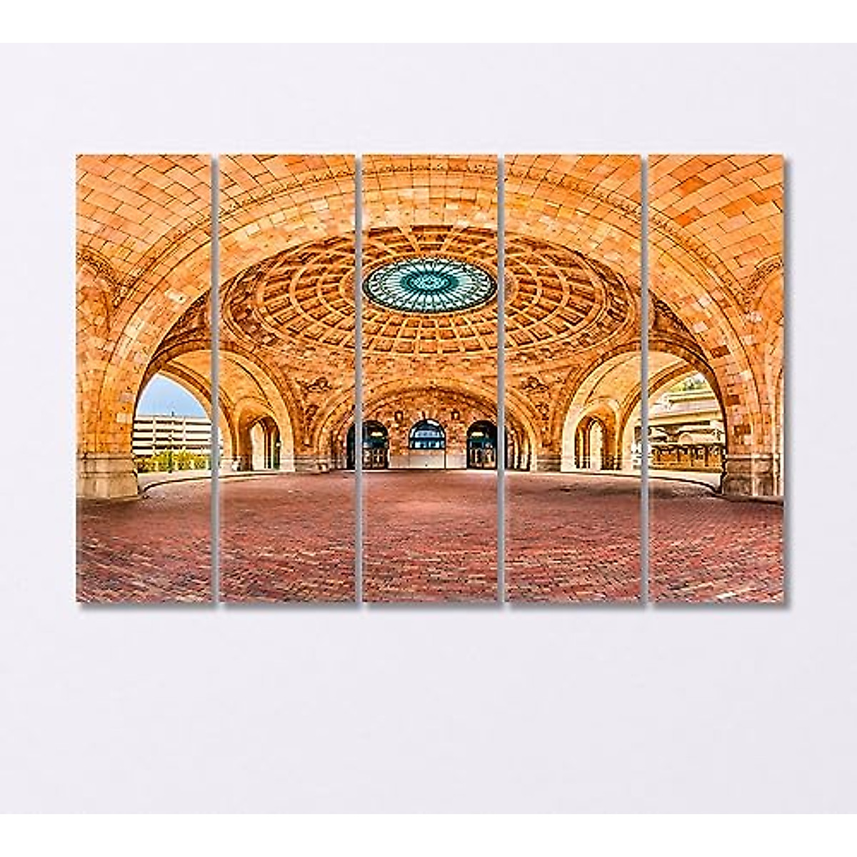 Historic Pittsburgh Train Station USA Canvas Print 1 Panel / 36x24 inches