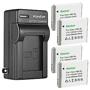 Kastar 4-Pack Battery and AC Wall Charger Replacement for Lecran FHD 1080P 36.0 Mega Pixels Vlogging Camera, Lecran FHD 2.7K 44.0 Mega Pixels Vlogging Camera, Compact Portable Mini Cameras