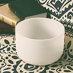 KVKA 432 Hz Crystal Singing Bowl F Note Heart Chakra 14 Inch With Carrying Case