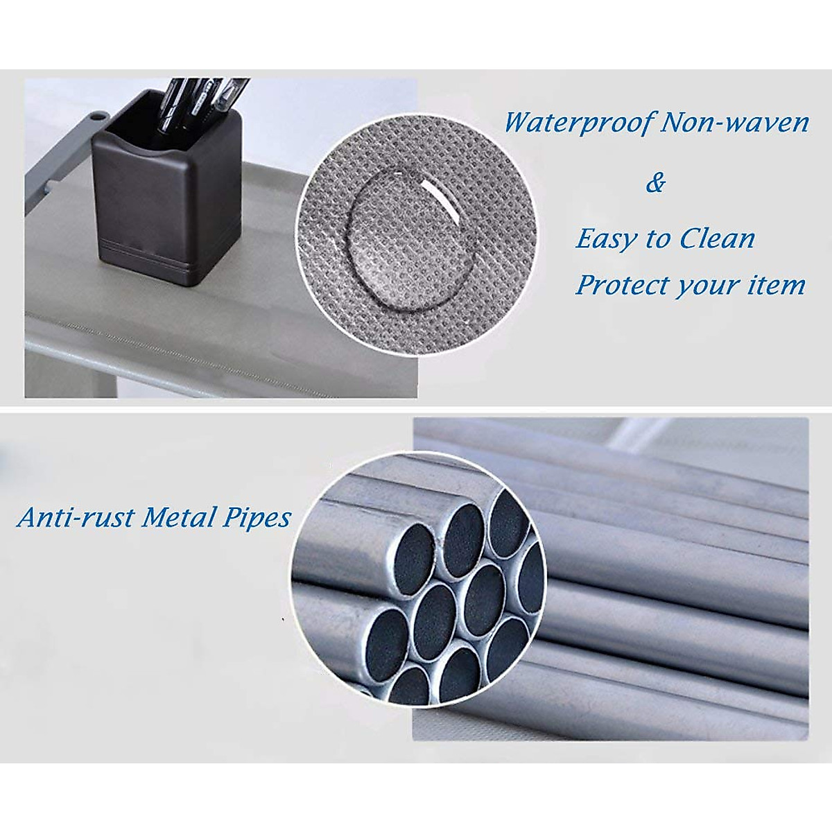 HOSTARME Bookshelf Kids 9 Cube Book Shelf Organizer Bookcase DIY for Bedroom Classroom Office (Gray), Grey