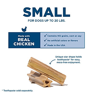 BARK Bright Dental Sticks for Small Dogs Chews, 5.82 oz., Count of 30