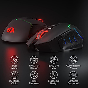 Redragon K618 Gaming Keyboard & M690 PRO Mouse Bundle