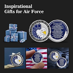 United States Air Force Challenge Coin The Airman's Creed Military Veteran Gift