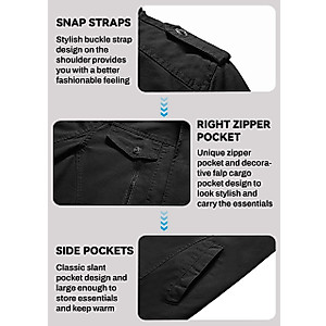 EKLENTSON Mens Winter Jacket Fleece Lined Jacket Military Jacket Men Windproof Jackets Outdoor Jacket Men Fall Jacket for Men