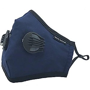 ECO-GEAR Anti Pollution Face Mask Particulate Respirator Protection | Anti Dust, Exhaust Gas, Smoke, Pollen and Fumes | Washable with 2 Filters Indoor and Outdoor
