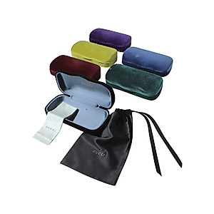 Gucci Web Men's GG0640OA 001 Black Full Rim Rectangular Eyeglasses 55mm