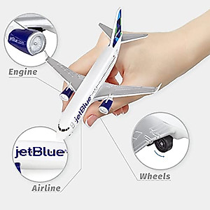 Joylludan Model Planes Jet Blue Model Airplane Toy Plane Aircraft Model for Collection & Gifts