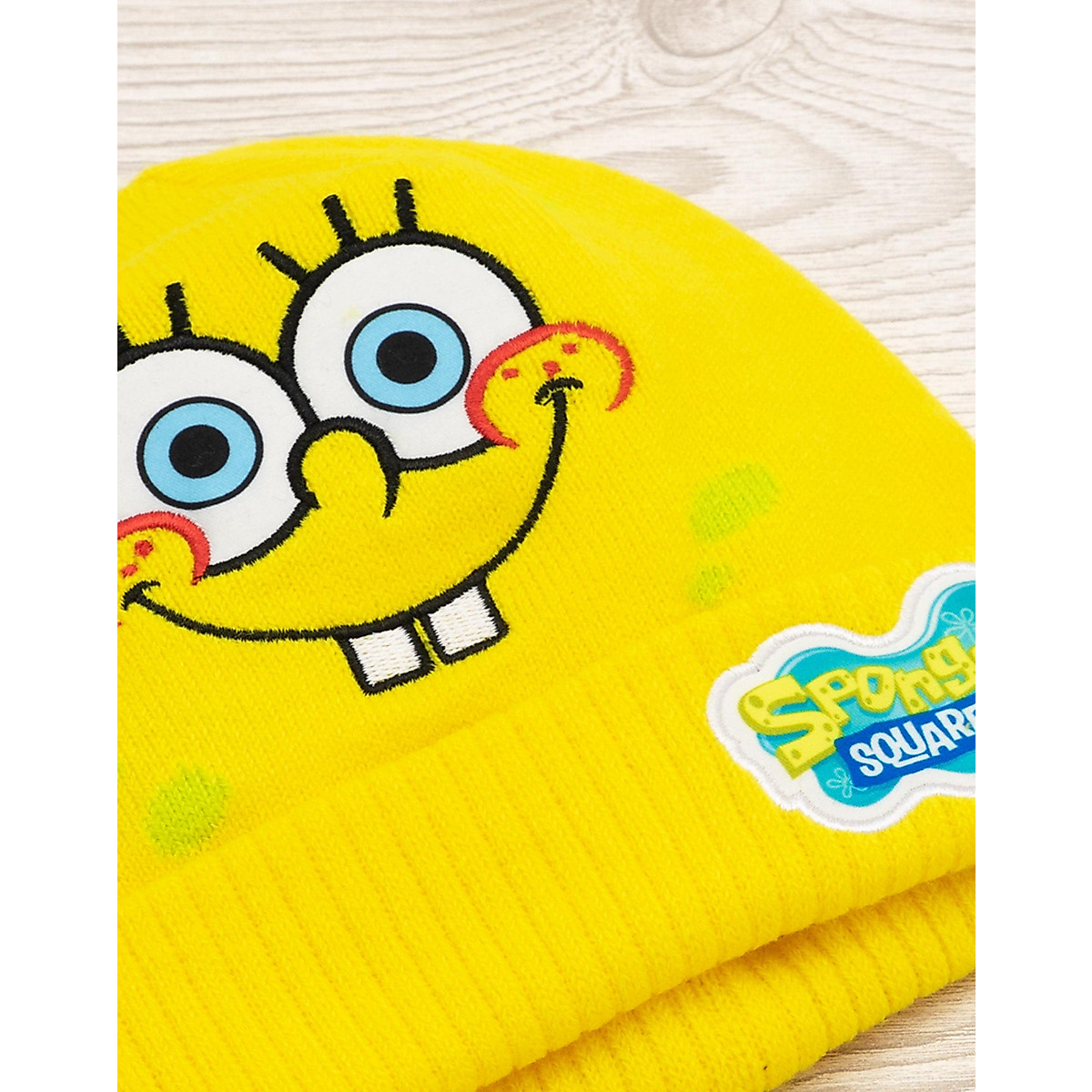 SpongeBob SquarePants Hat and Gloves Kids Yellow Knitted Winter Beanie