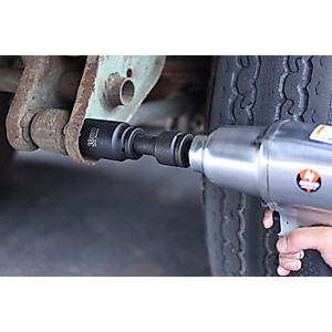 Neiko 02460A 3/4" Drive Deep Impact Socket Set, 8 Piece Jumbo Assortment | Metric Sizes (26 to 38 mm) | Chrome Vanadium Steel