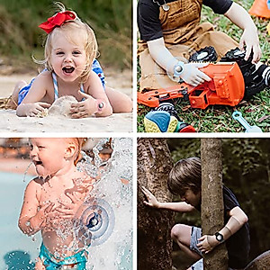 Air Tag Bracelet For Kids(2 Pack), Soft Silicone Air Tag Wristband Kids, Lightweight GPS Tracker Holder Compatible with Apple Airtag Watch Band for Child (Baby Blue & Navy Blue)