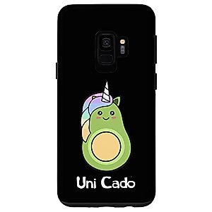 Galaxy S9 Uni Cado, Cute Avocado, Funny Unicorn, Guacamole, Vegan Case