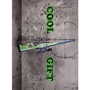 CampCo Sniper Rifle Gun Building Blocks Blaster Kit, like Lego & NERF, 14+ yrs & Adults, 1491 pcs 3D, Simulation Weapon Toy, DIY, Mechanical Model Kit