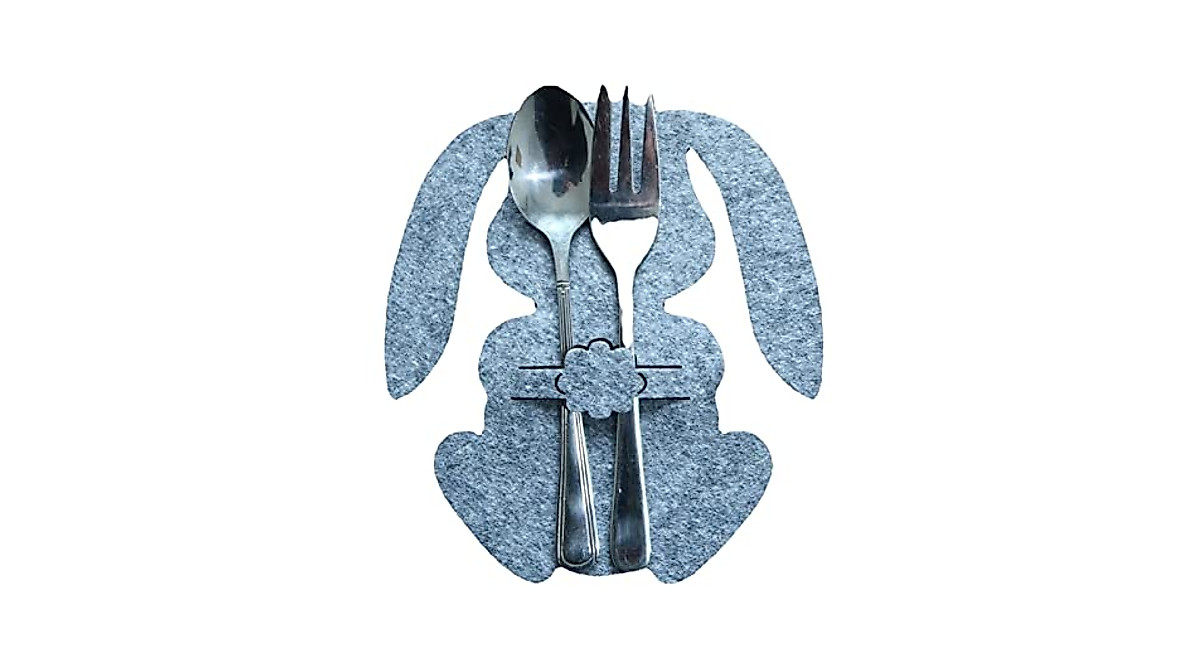 Holiday Table Decoration Set - 4 Round Cutlery & Mats
