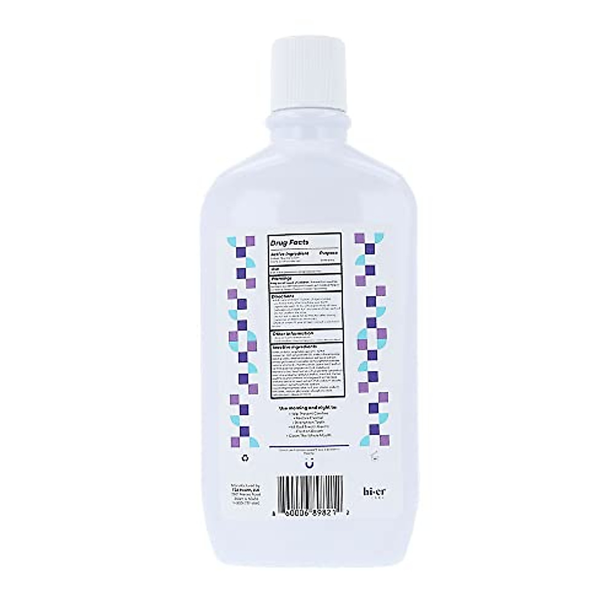 Plaque HD Mouth Rinse Whitening & Remineralizing Fresh Mint | 16 FL OZ (473 ML) | Made in The USA | Provides a Healthy Alkaline PH Level in The Mouth, Gentle Whitening Formula, Fresh Breath