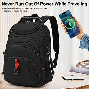 Laptop Backpack for Men - Stylish College Bookbag for 15.6-Inch Laptop,Black (Black, 15.6)