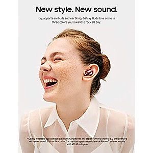 Samsung Galaxy Buds Live - True Wireless EarBuds with ANC - Mystic Red (Renewed)