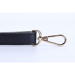 VanEnjoy Purse Strap Replacement with Tassel,Microfiber Nubuck Leather for Crossbody Bag or Handbag (0.5" Wide-Gold Metal)