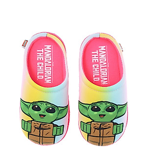 LEGO Star Wars Pajamas, Baby Yoda Nightshirt with Cozeez Slippers, Pink, Size Little Kids Size 7/8