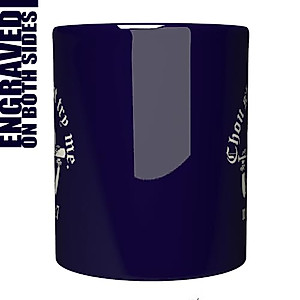 NM NEXTMUG Engraved Ceramic Mug - Chou Shall Shalt Not Try Me - Funny Gift Coffee Cup