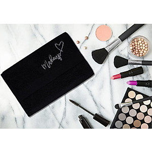 ZUPERIA Makeup Wash Cloths for Showering - 100% Cotton Lint-Free (12x12 Inches, Packof 6, Black) Medium Weight Face Wash Cloths, Multi-Purpose Wash Cloths for Bathroom, Hotel and Spa