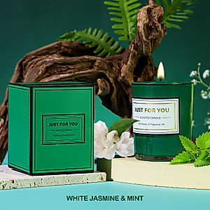 WECURATED Christmas Gift Baskets for Women, Emerald Green Gifts for Mom from Daughter Son, Luxury Relaxing Spa Self Care Gifts for Women, 30th 40th 50th 60th Unique Birthday Care Package