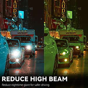 SIPHEW Night Driving Glasses for Women Men, Polarized Night Vision Glasses Anti-glare Yellow Tinted Lens for Nighttime/Foggy