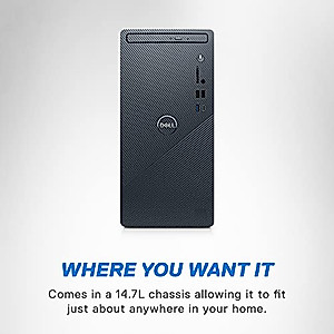 Dell Inspiron 3020 Desktop - Intel Core i7-13700, 16GB DDR4 RAM, 512GB SSD, Intel UHD 770 Graphics, Windows 11 Home - Mist Blue