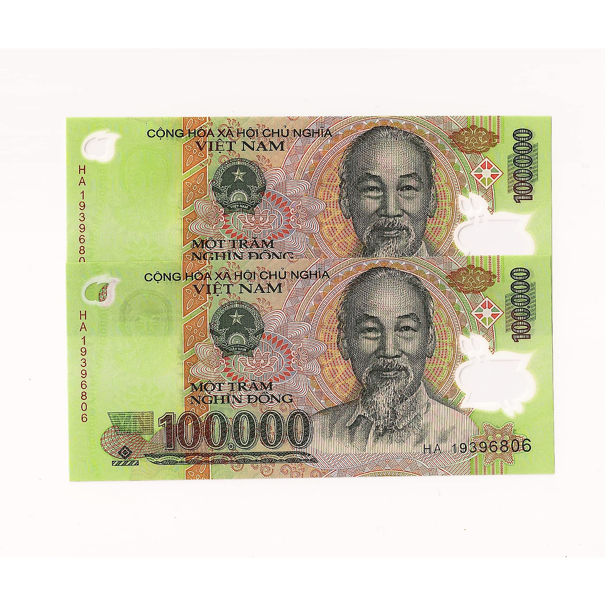 200,000 DONG | 100K BANKNOTES | 2 x 100,000