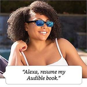 Echo Frames (2nd Gen) | Smart audio sunglasses with Alexa | Pacific Blue with polarized sunglass lenses