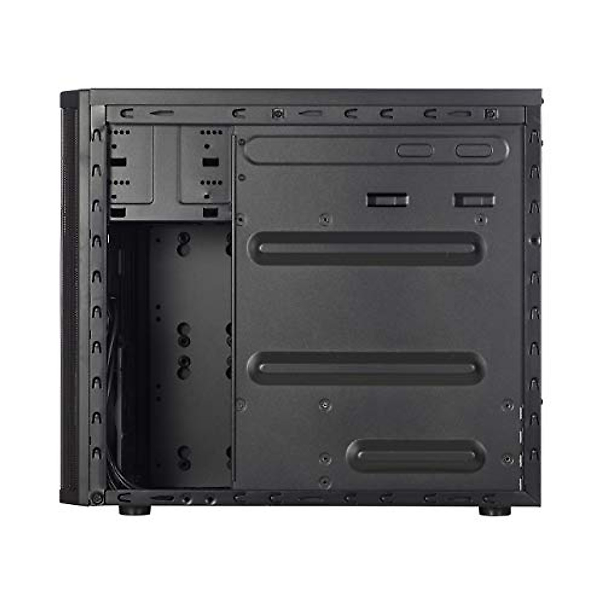 Fractal Design Core 1100 - Mini Tower Computer Case - mATX - High Airflow and Cooling - 1x 120mm Silent Fan Included - Brushed Aluminium - Black