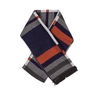 MELIFLUOS DESIGNED IN SPAIN Scarf for Men Reversible Elegant Classic Cashmere Feel Scarves for Spring Fall Winter (TA04-2)