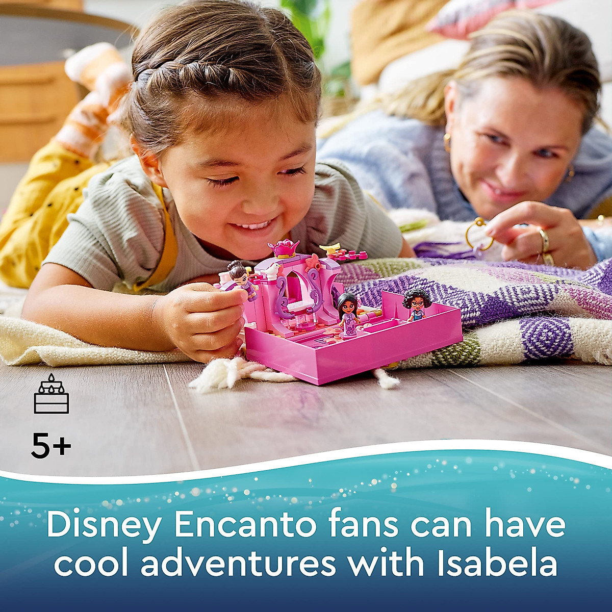LEGO Disney Encanto Isabela’s Magical Door 43201 Building Kit; A Great Construction Toy for Independent Play, with Butterflies, Bird and Memorable Characters in a Foldable Flower Room (114 Pieces)